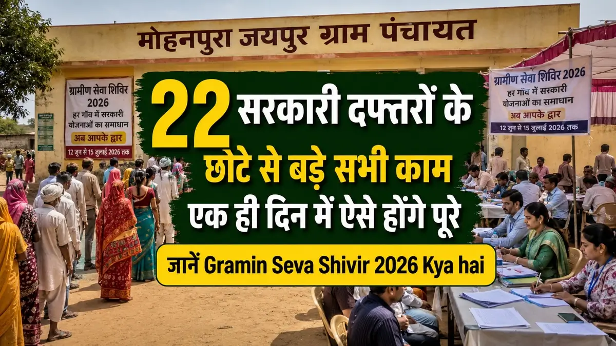 Gramin Seva Shivir 2026 Kya Hai: राजस्थान ग्रामीण सेवा शिविर में 22 ...